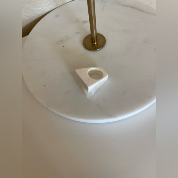 Moma | Jewelry | New Moma White Plastic Marble Ring Size 6 | Poshmark